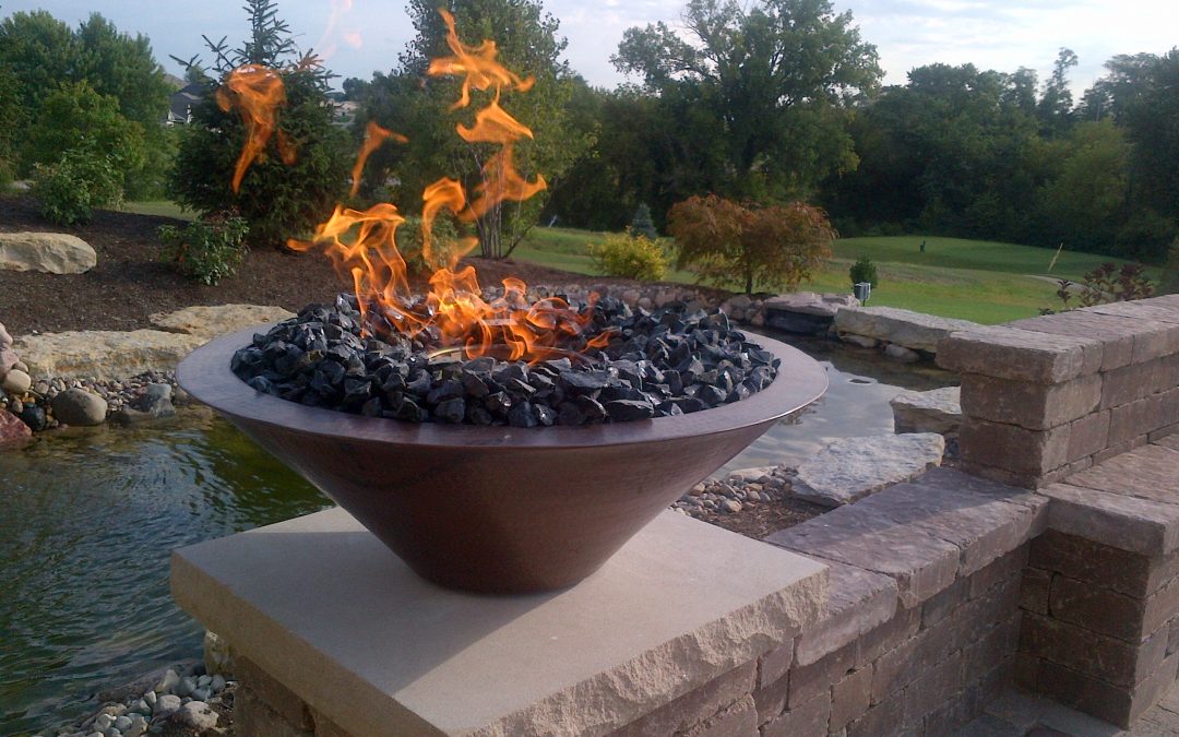 Fire Water Features Landscape Aquascape Medium Stacked Slate Fire